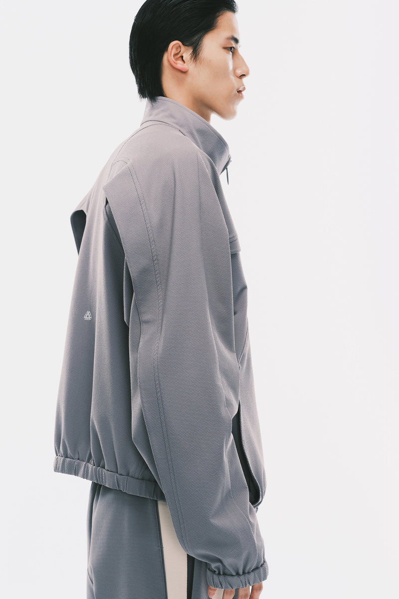 KINFOLK TRACK JACKET GHOST GREY